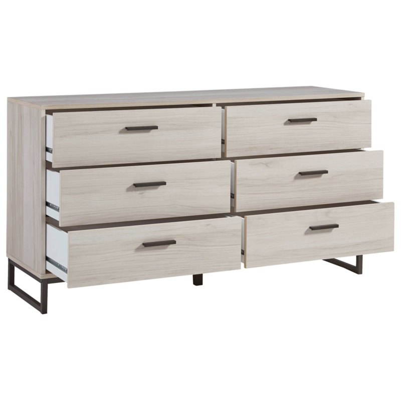 Sand & Stable™ Manuel 6 Drawer 59'' W Double Dresser & Reviews | Wayfair